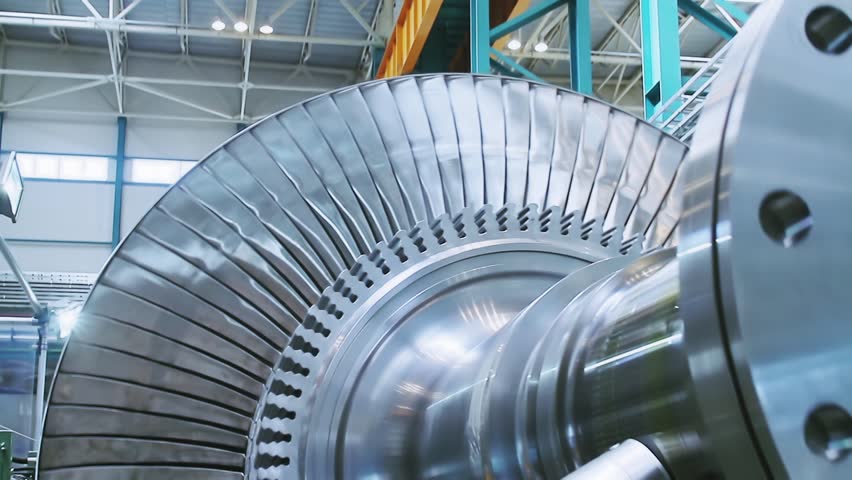 Rotation Of Steam Power Turbine Blades Stock Footage Video 25194140 ...
