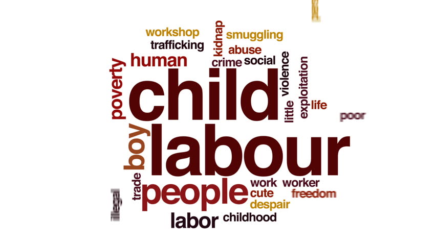 Child Labour Animated Word Cloud, Stock Footage Video (100% Royalty ...