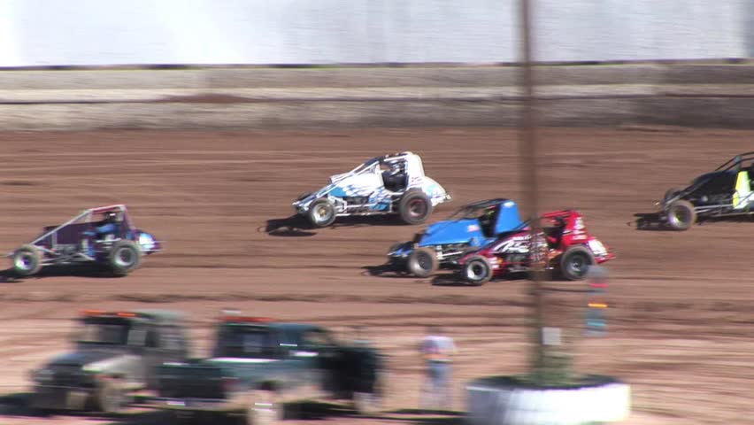 Stock Video Clip of Two Race Cars Colliding At High Speed | Shutterstock