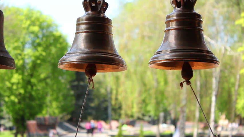 Stock video of church bells hanging on the street | 2594426 | Shutterstock