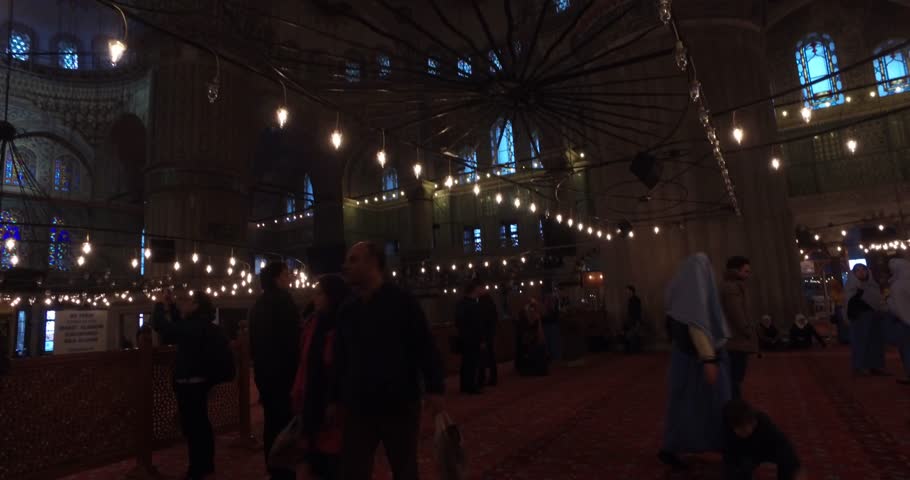 Christmas Nativity Scene In The Middle Of A Reflection Pool On Temple ...