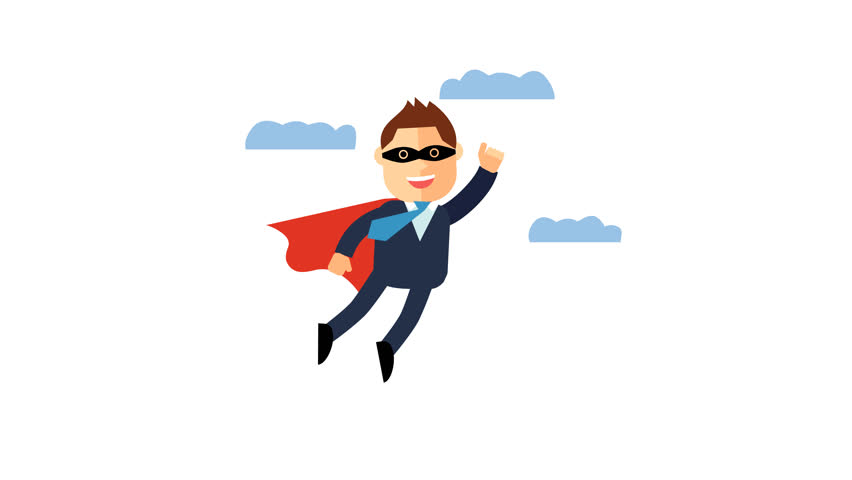 The Weather Man Cartoon Superhero