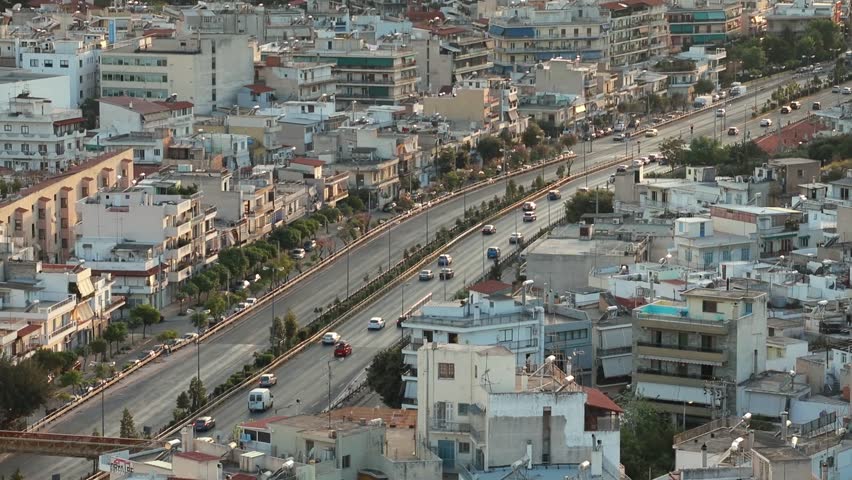 Aerial Evening View of Athens, Stock Footage Video (100% Royalty-free ...