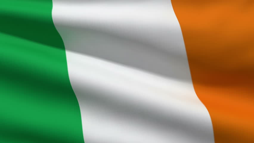 Flag Of Ireland Background Seamless Loop Animation Stock Footage Video ...