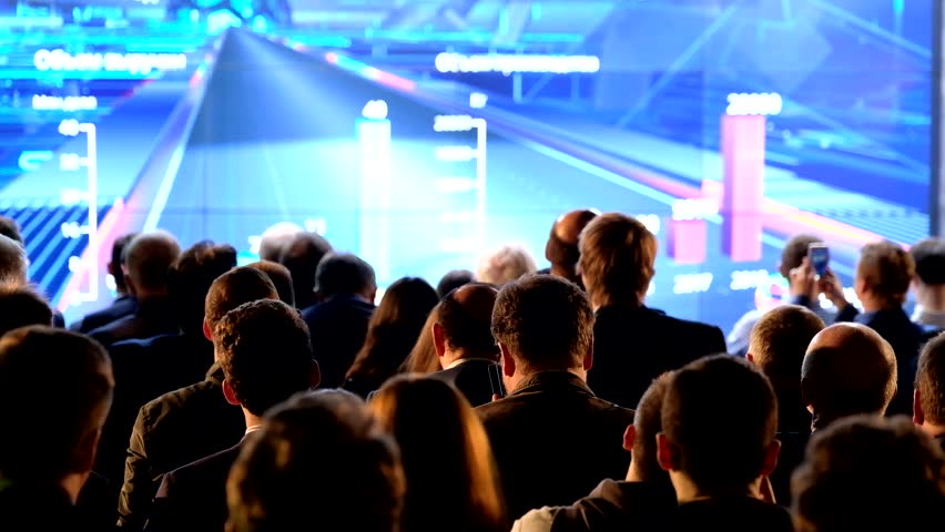 Back View Blurred Audience At Rock Concert In Stadium Stock Footage ...