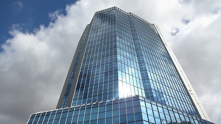 Stock video of modern office building at day, timelapse | 2722076 ...