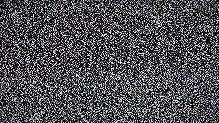 TV Screen No Signal, Static Noise And TV Static Fill The Screen (Loop ...