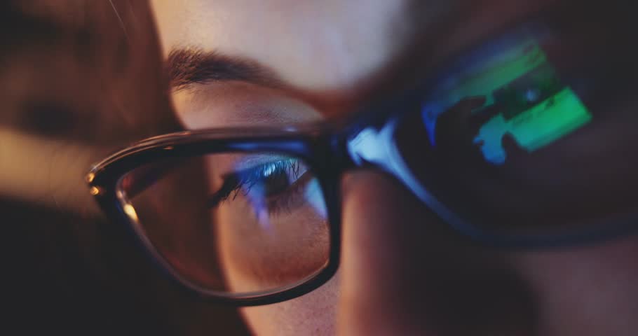 Reflection of a Tablet Computer Stock Footage Video (100% Royalty-free ...