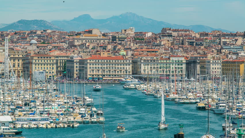 Overlooking Marseille, France cityscape image - Free stock photo ...