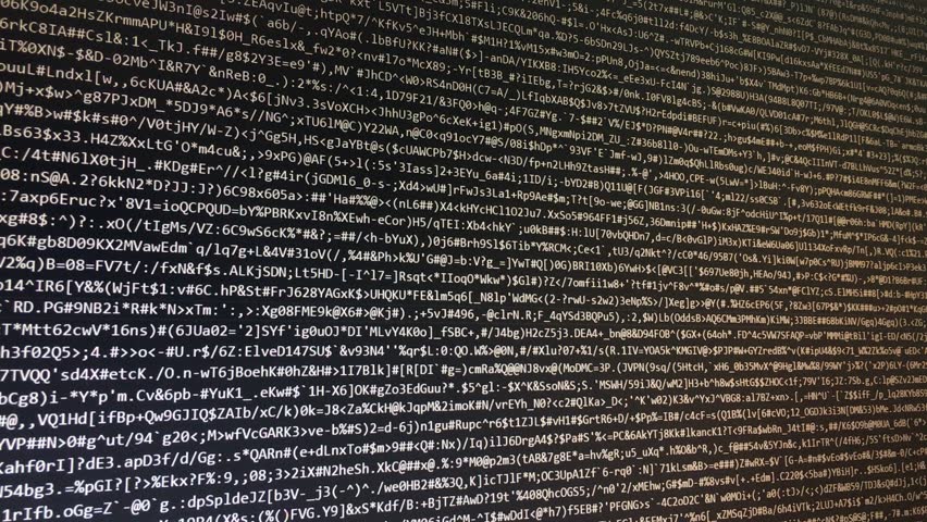 Programming Code On Monitor. Computer Stock Footage Video (100% Royalty ...