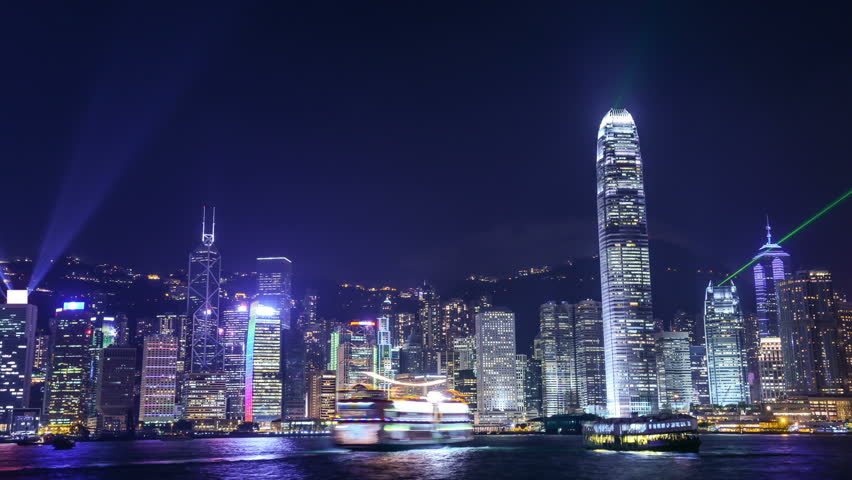 Night Scene of Hongkong Stock Footage Video (100% Royalty-free) 2785066 ...