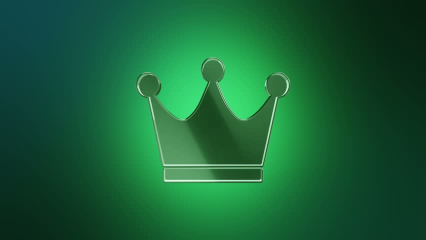 Golden Crown Isolated On Green Screen (30fps, Loop, Greenscreen, 3d ...