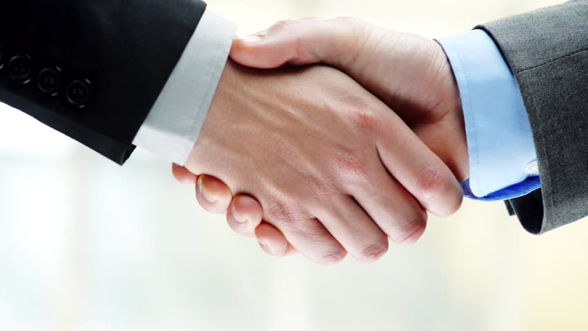 Businessman Shaking Hands Handshake Partnership High Definition Video ...