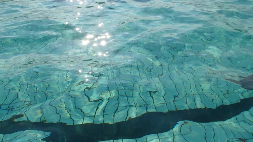 Refraction Of Sunlight In Swimming Pool Water. Stock Footage Video ...