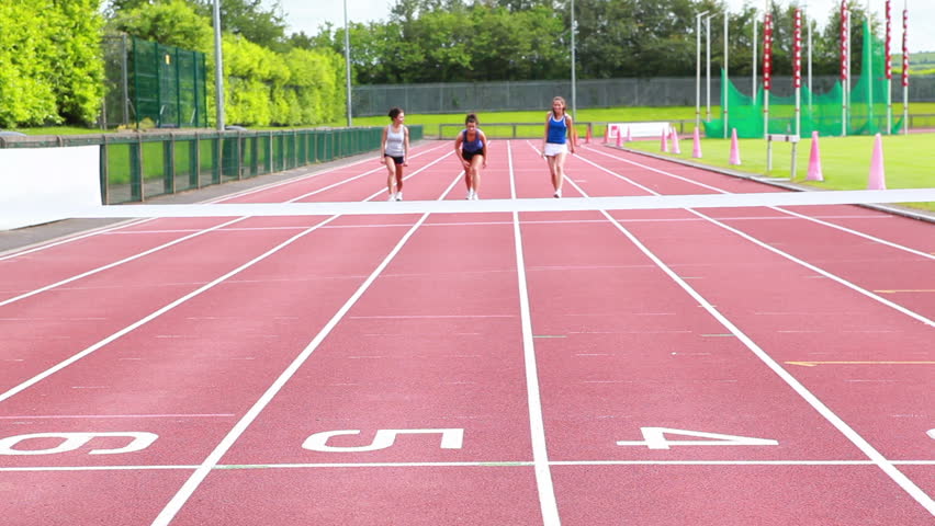 Female Runners on the race track image - Free stock photo - Public ...