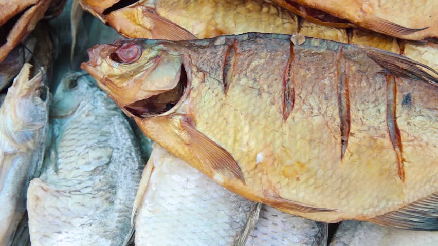 Stock Video Clip of dried fish. many dry fish. salty dry | Shutterstock
