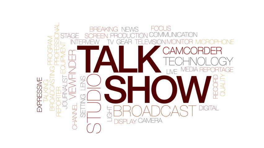 Talk Show Animated Word Cloud, Stock Footage Video (100% Royalty-free ...