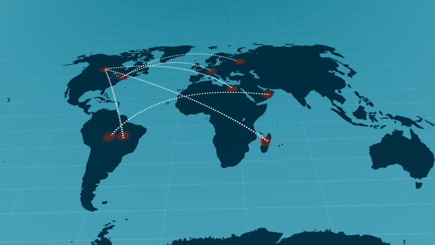 World Map. Global Connections Concept Stock Footage Video (100% Royalty ... World Map. Global Connections Concept Stock Footage Video (100% Royalty ...