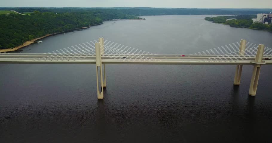 Bridge over the Wisconsin River and Landscape image - Free stock photo ...