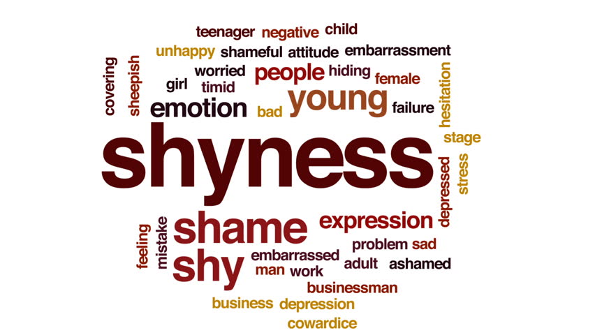 Stock video of shyness animated word cloud, text design | 29921956 ...