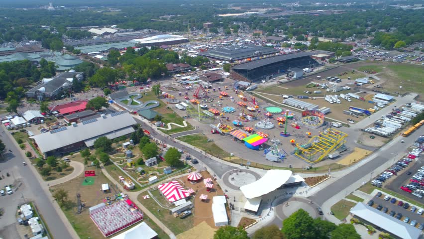 Stock Video Clip of Drone aerial 4k Iowa State Fair | Shutterstock