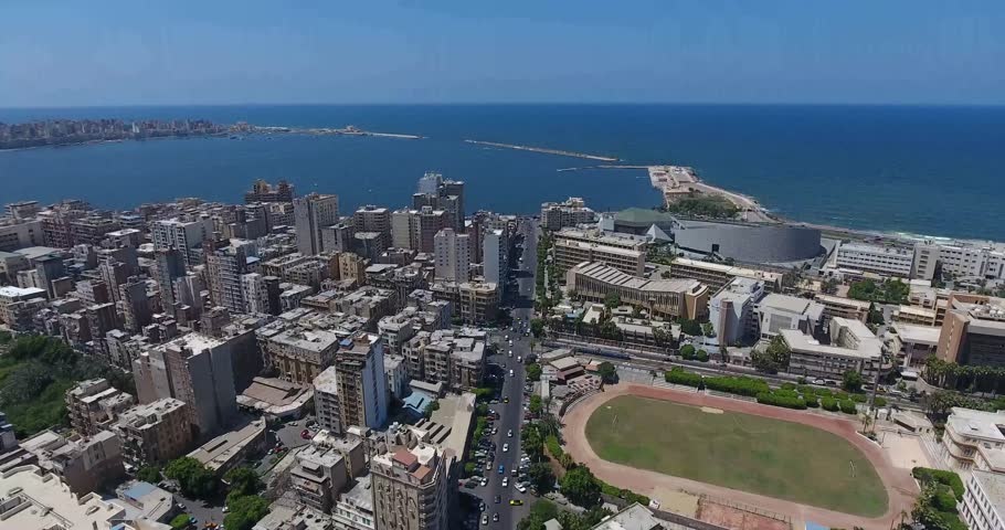 Aerial Shots Over Alexandria City Stock Footage Video (100% Royalty ...