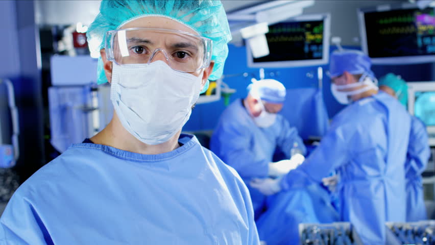 Portrait of Medical Male Surgeon Stock Footage Video (100% Royalty-free ...