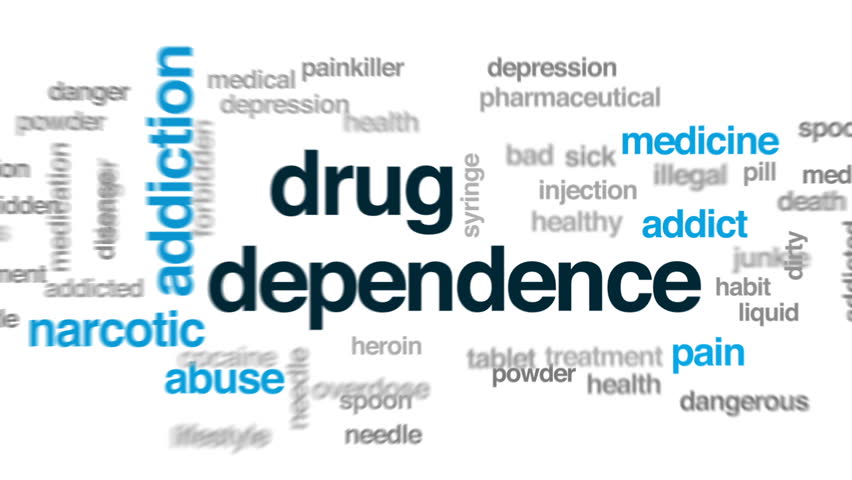 Drug Dependence Animated Word Cloud, Stock Footage Video (100% Royalty ...