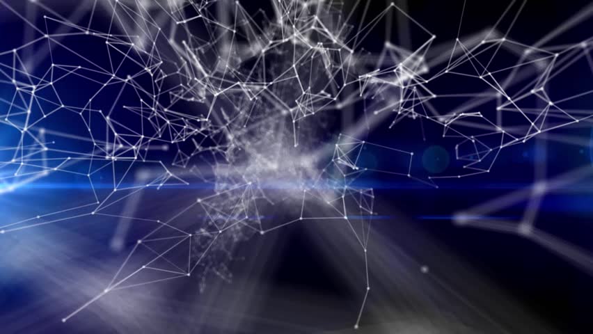 A Digital Data Plexus Funnel Or Swirl Cone, Made Of Digital Nodes And Connection Paths. This ...