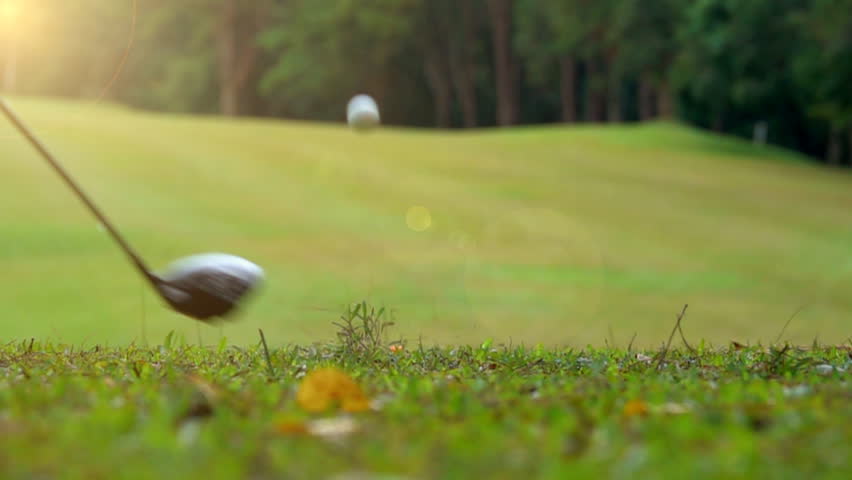 Golfer hitting a golf ball image - Free stock photo - Public Domain ...