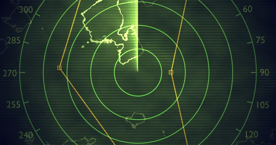 Radar Detection Screen Closeup Detail Stock Footage Video 9490289 ...