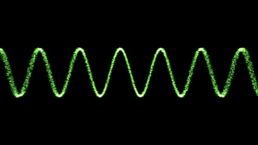 Abstract Audio Sound Wave Particle Animation - Loop Blue Stock Footage ...