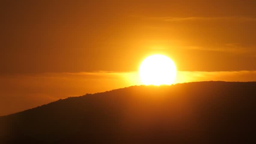 Shining sunset behind the hill image - Free stock photo - Public Domain ...