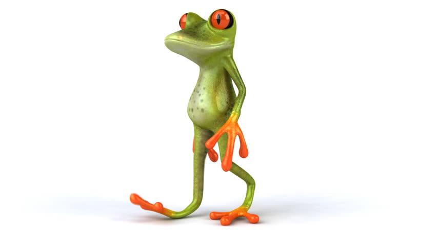 Stock Video Clip of Green frog walk | Shutterstock