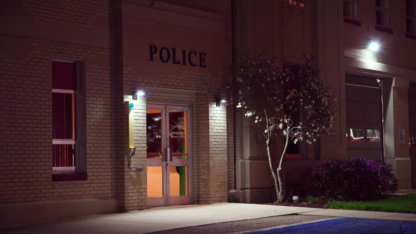 A Police Station Sign Stock Footage Video 3670016 | Shutterstock