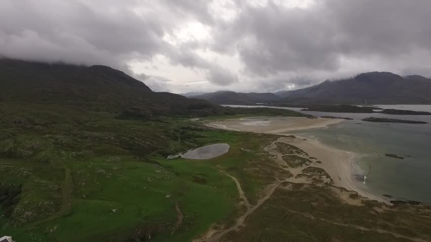 Silver Strand, Louisburgh, Co Mayo, The Lost Valley Stock Footage Video ...