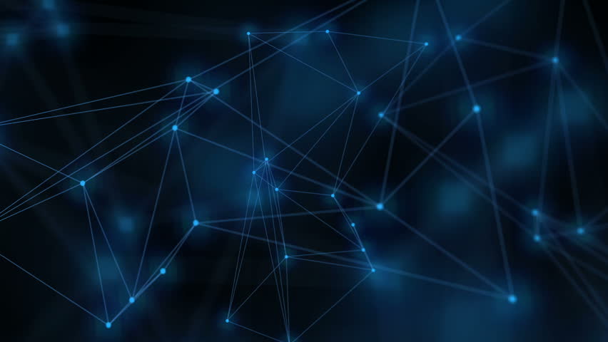 Abstract Technology And Science Motion Background. Plexus Stylish ...