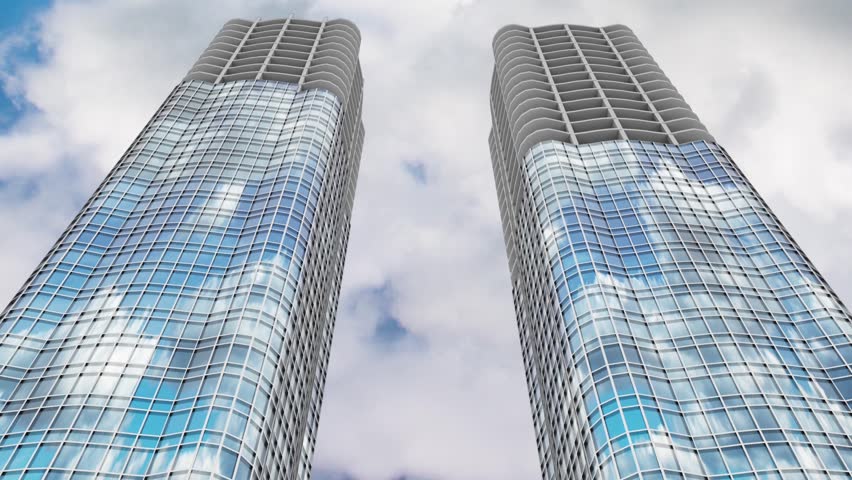 Building Area. 3d Animation. Time-lapse. Stock Footage Video (100% ...