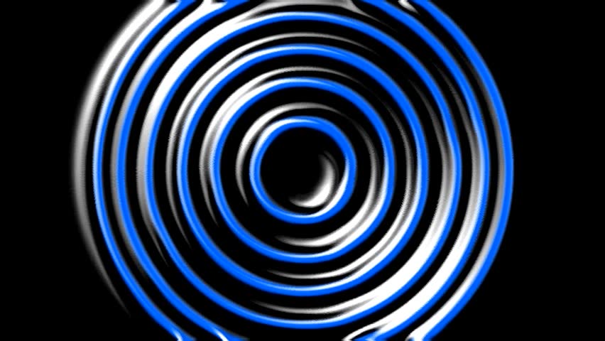 Concentric Blue Rings Move Slowly Stock Footage Video (100% Royalty ...