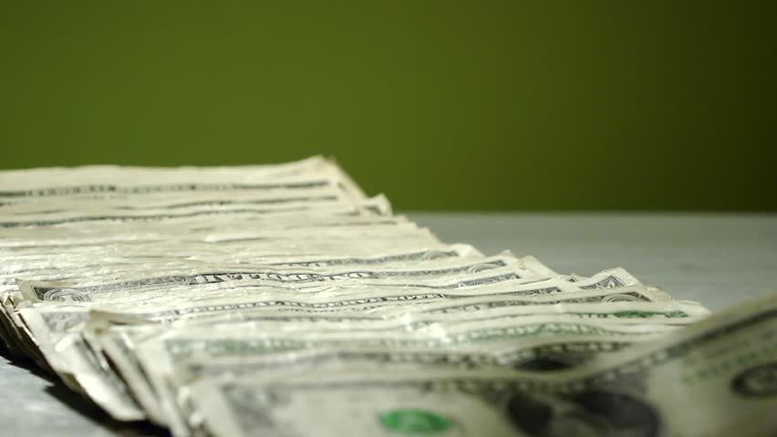 Cash Drops Slides - Slow Stock Footage Video (100% Royalty-free ...