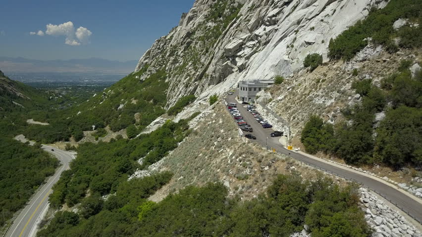 Aerial LDS Mormon Secure Mountain Storage. Granite Records Vault ...
