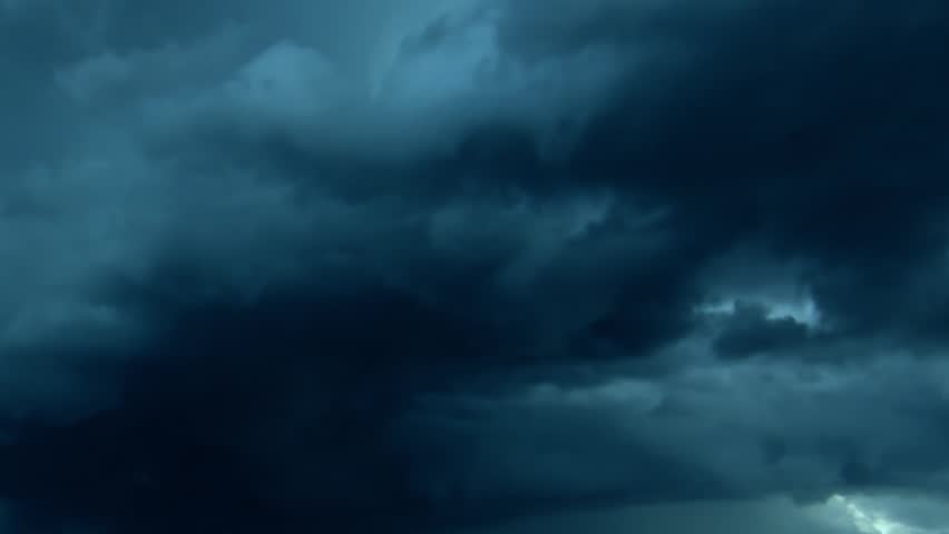 Thunderstorm Clouds Time Lapse. Dark Stock Footage Video (100% Royalty ...