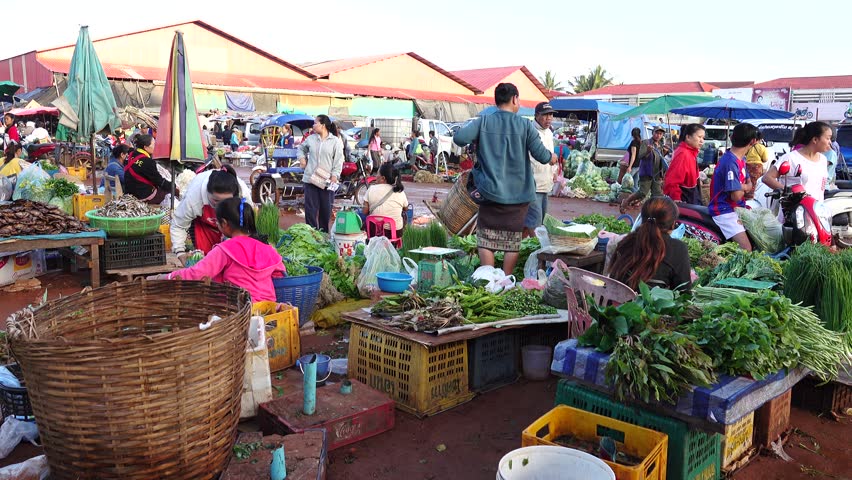 Stock video of dao heuang market, pakse - 08 | 33433456 | Shutterstock