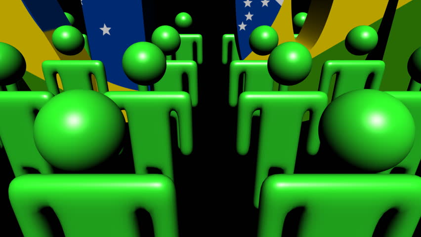 Brazilian Workforce with Text Animation Stock Footage Video (100% ...