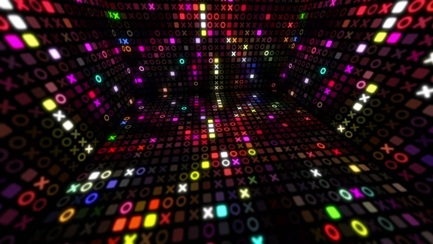 Tic-tac-toe Matrix Animation for Music Stock Footage Video (100% ...