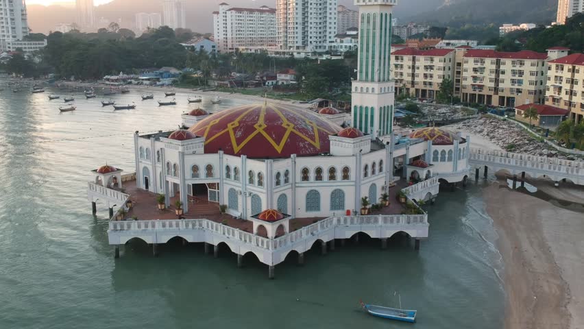 Stock Video Clip Of Pulau Pinang Malaysia Dec 2017 Floating
