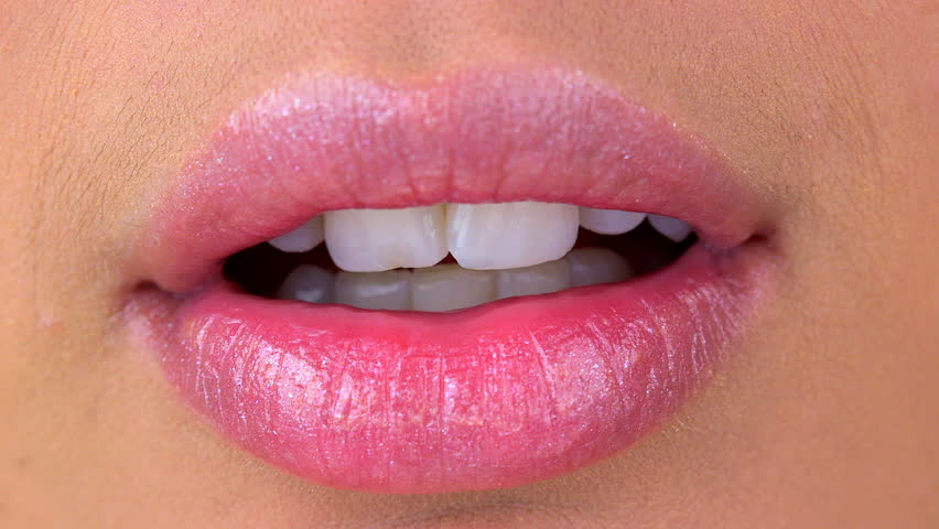 Extreme Close up of Womans Stock Footage Video (100% Royalty-free ...