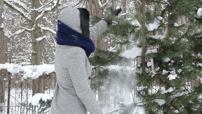 Woman Hands Shake Off Winter Stock Footage Video (100% Royalty-free ...