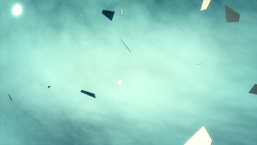 Stock video of flying fragments of metal. shattered pieces of | 3770216 ...