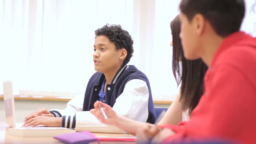 Stock video of tutorial session - 3 students have | 3797396 | Shutterstock